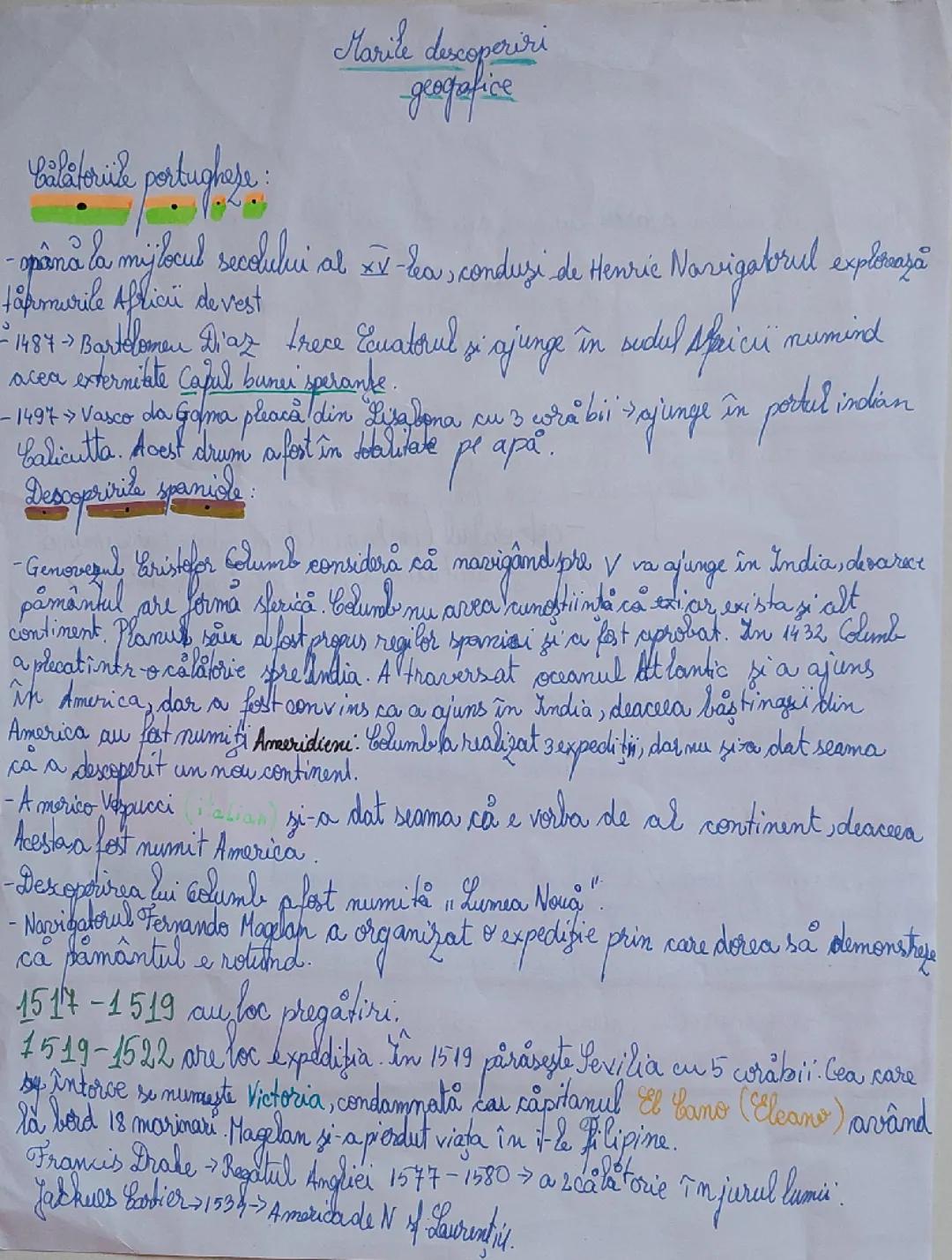 Explicație simplă: Marile descoperiri geografice (Istorie) - Knowunity